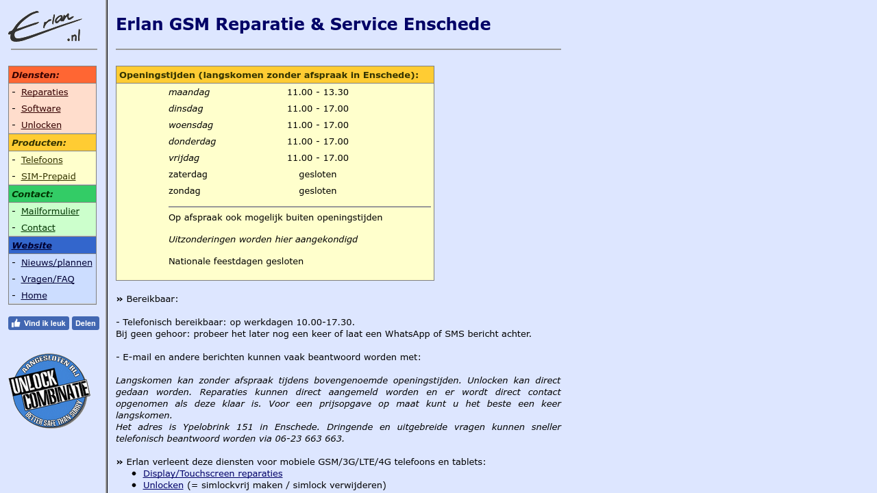 Erlan Unlock Service Enschede: klantervaringen & recensies