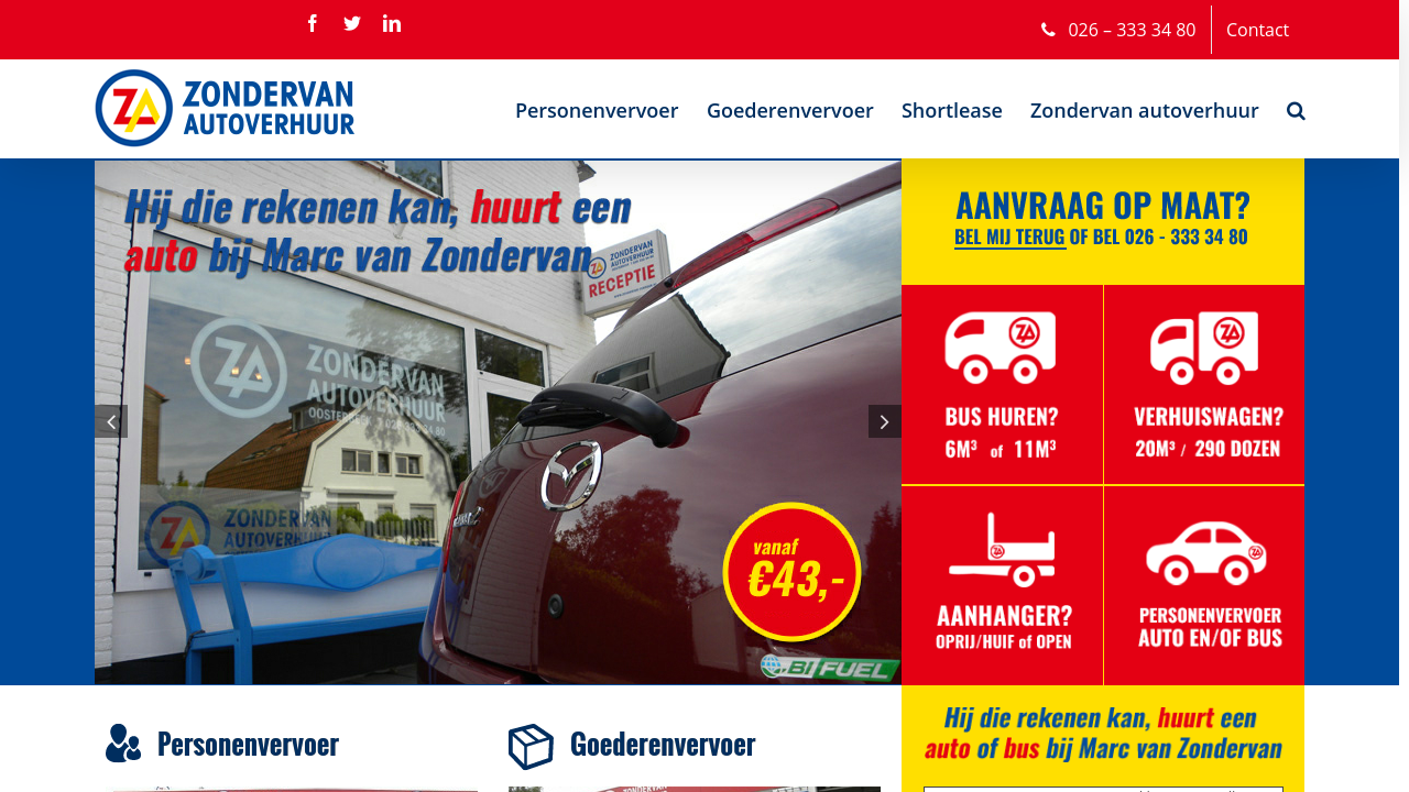 Autoverhuur Zondervan Oosterbeek: klantervaringen & recensies